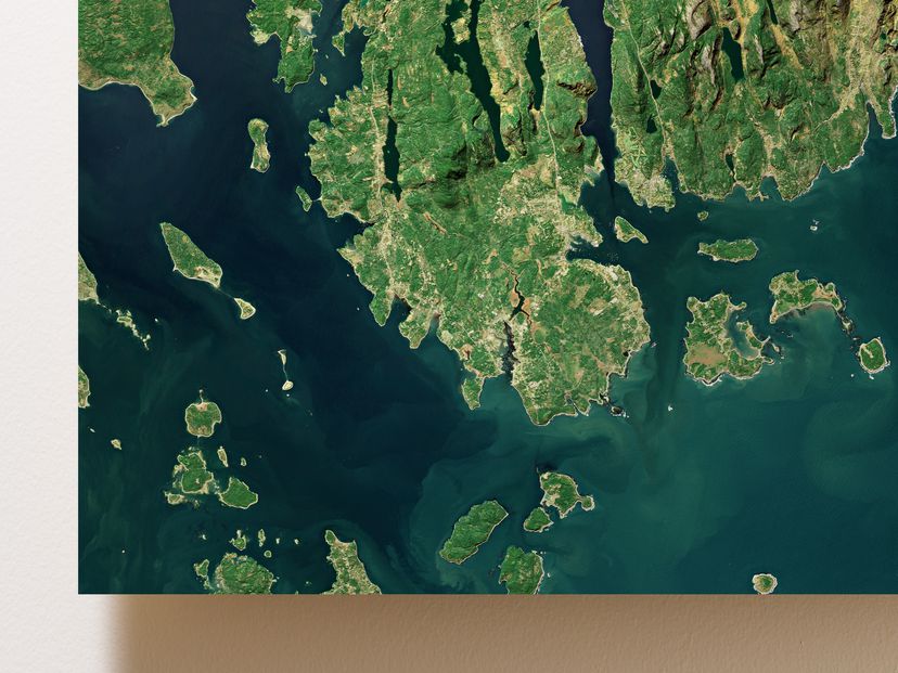 Acadia National Park Map Art