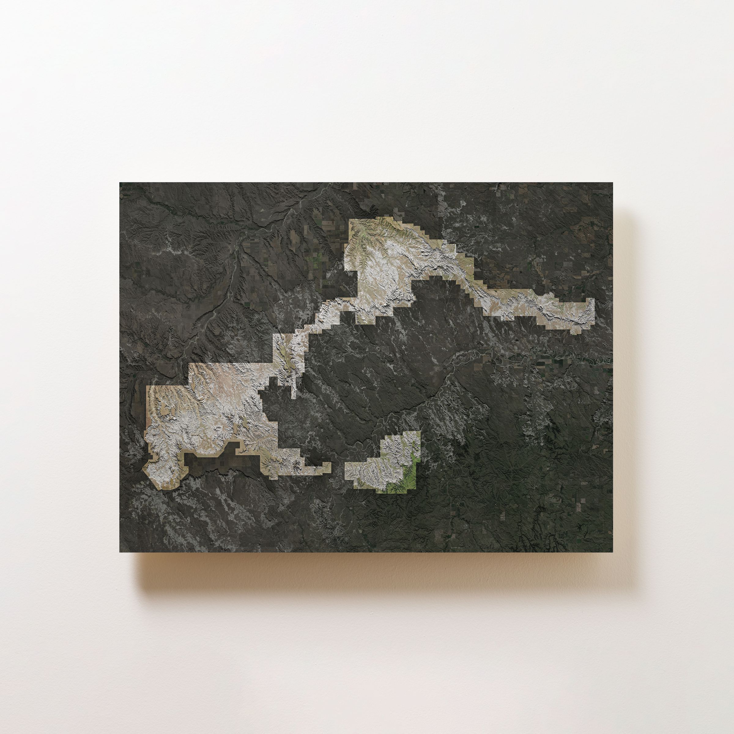 Badlands National Park Map Art