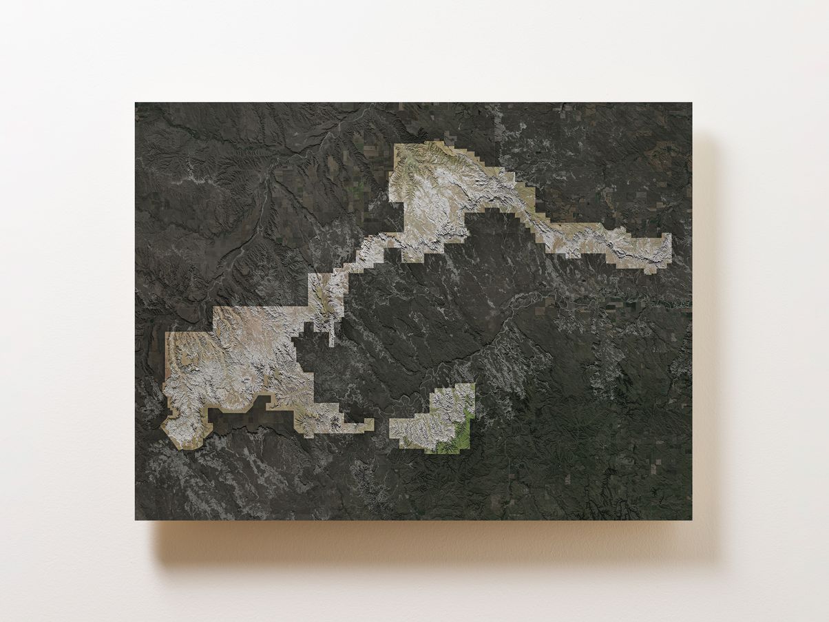 Badlands National Park Map Art