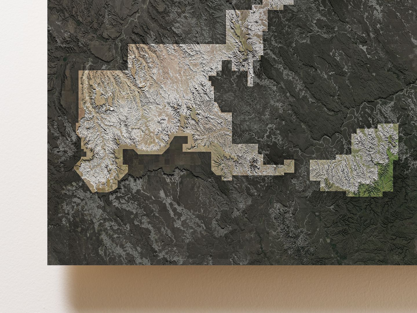 Badlands National Park Map Art