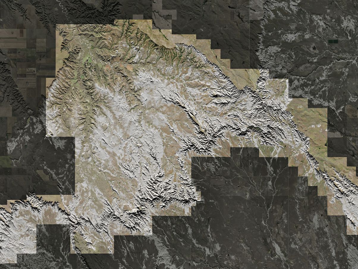 Badlands National Park Map Art