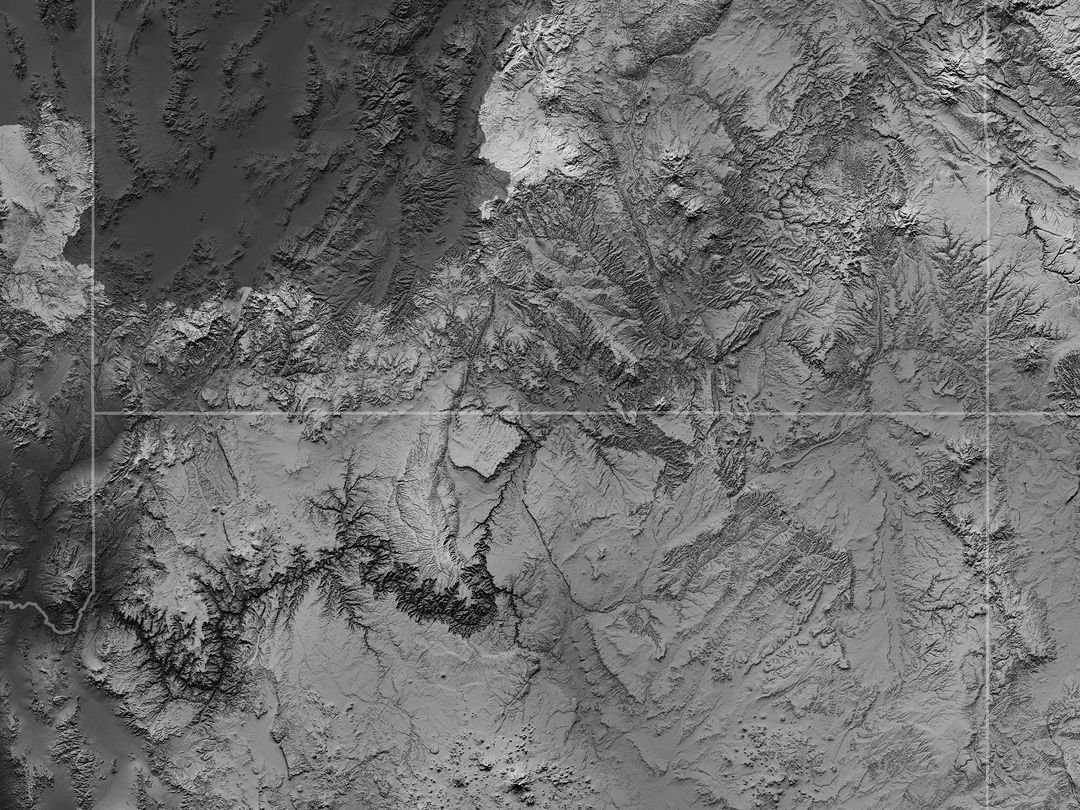 Colorado River Basin Map Art