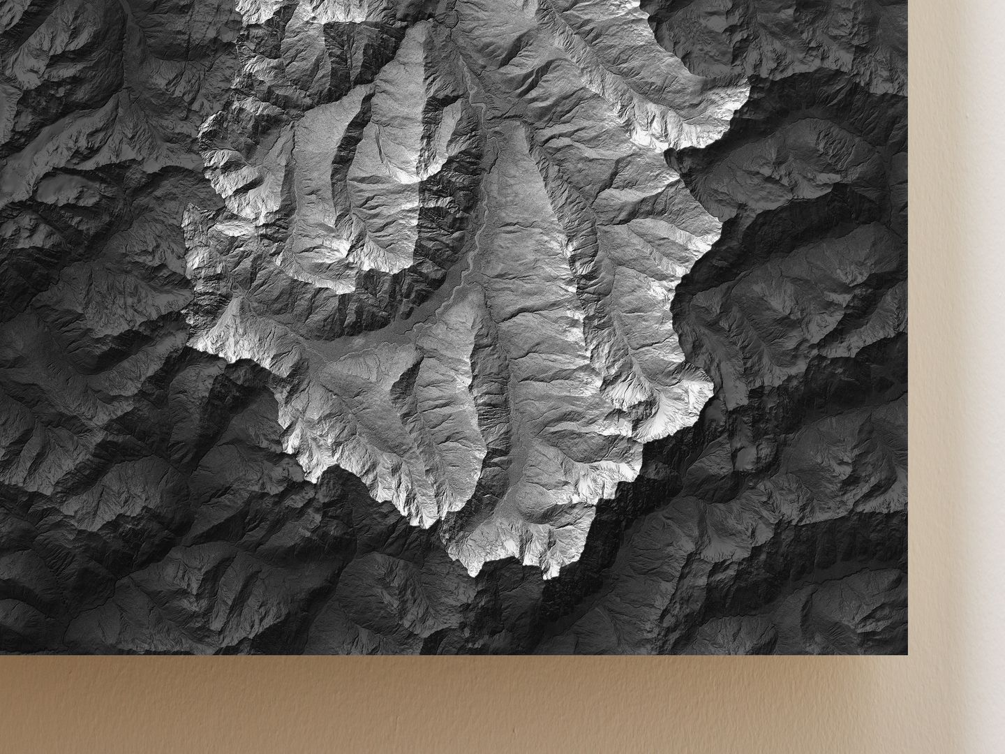 Elwha River Basin Map Art