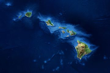 Big Island of Hawaii Map Art