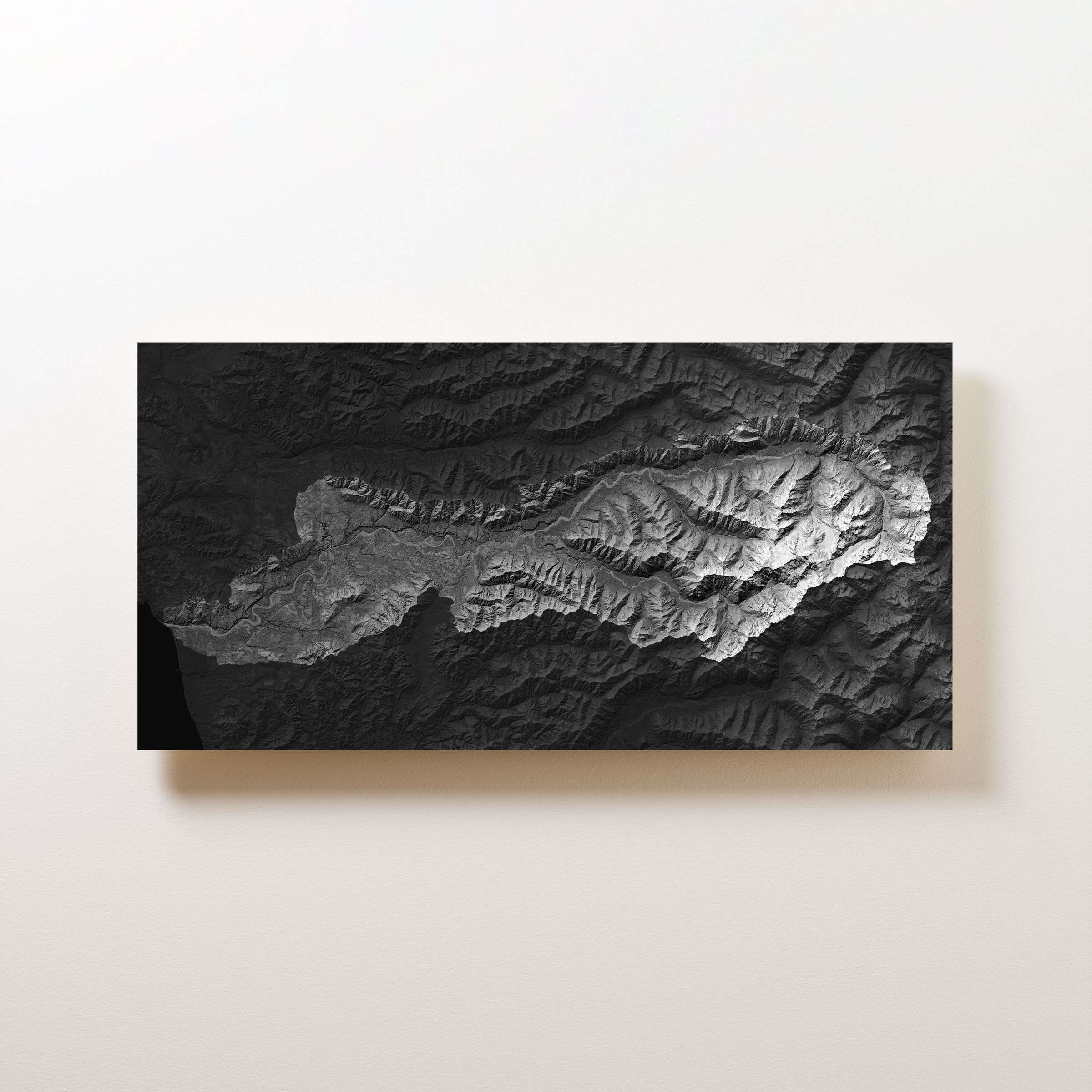 Hoh River Rainforest Map Art