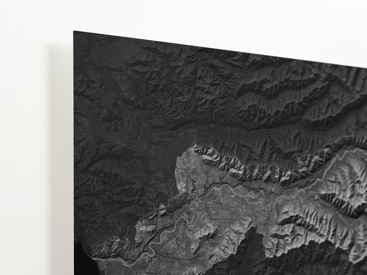 Hoh River Rainforest Map Art