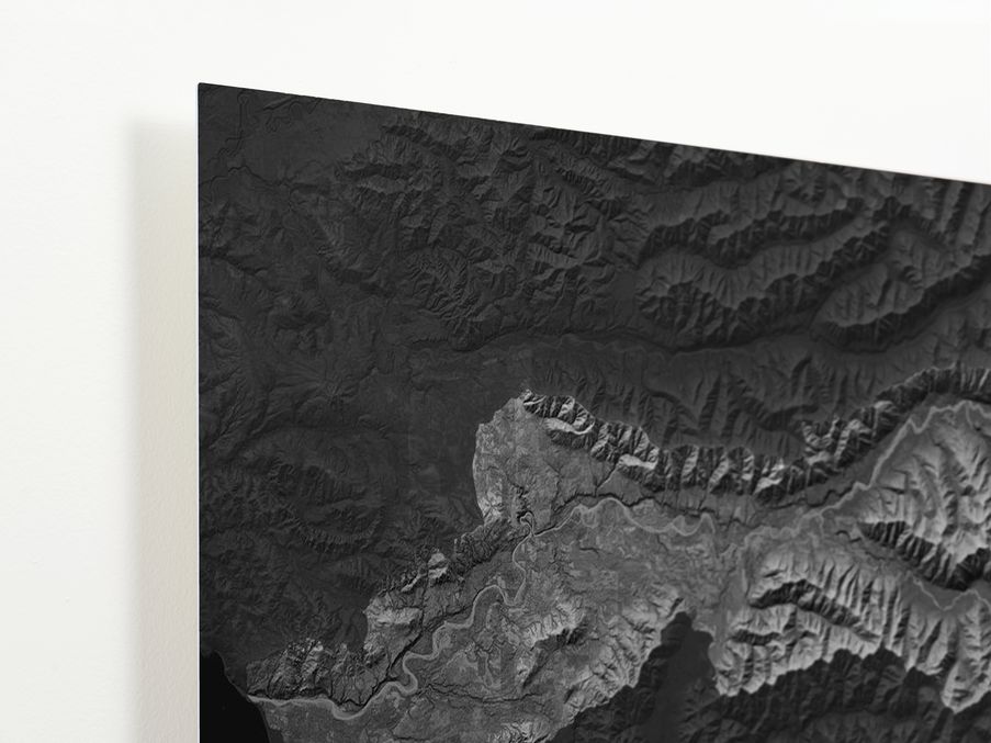 Hoh River Rainforest Map Art