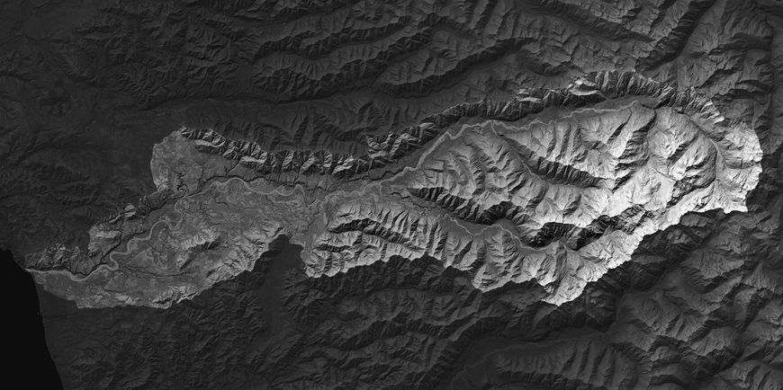 Queets River Rainforest Map Art