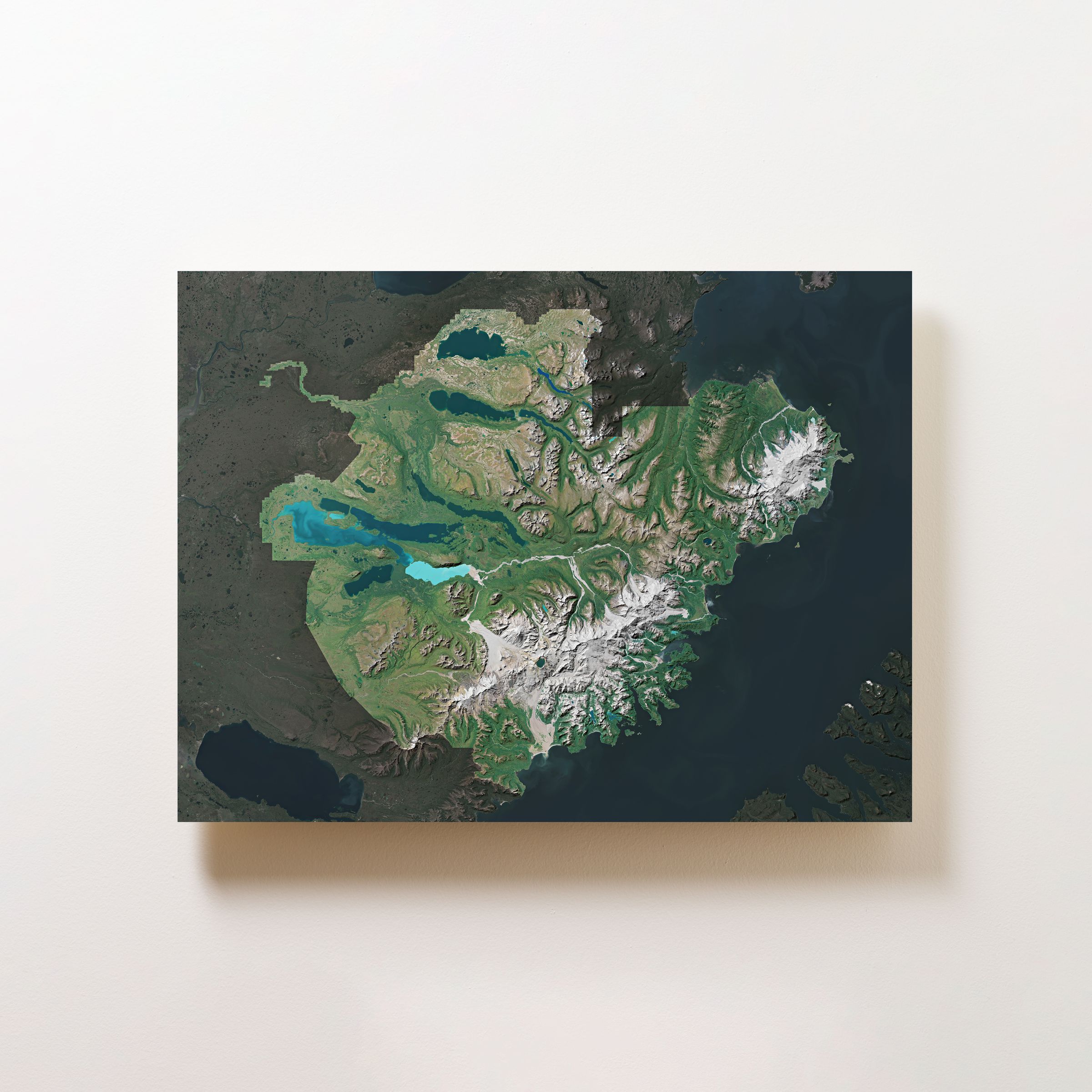 Katmai National Park Map Art