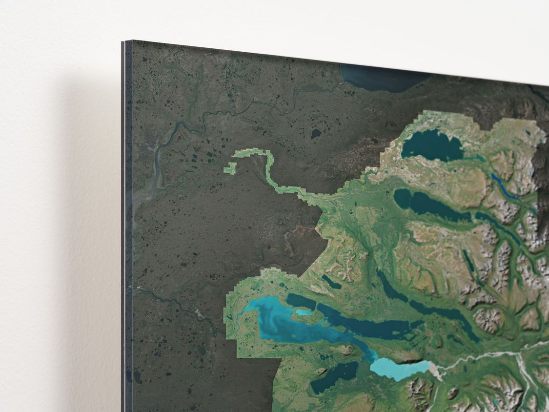 Katmai National Park Map Art