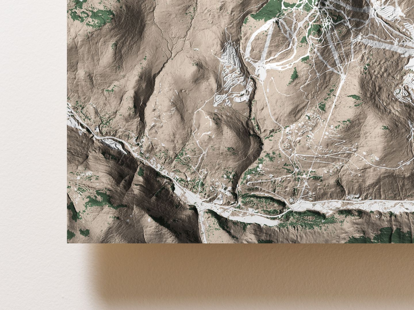 Killington and Pico Map Art