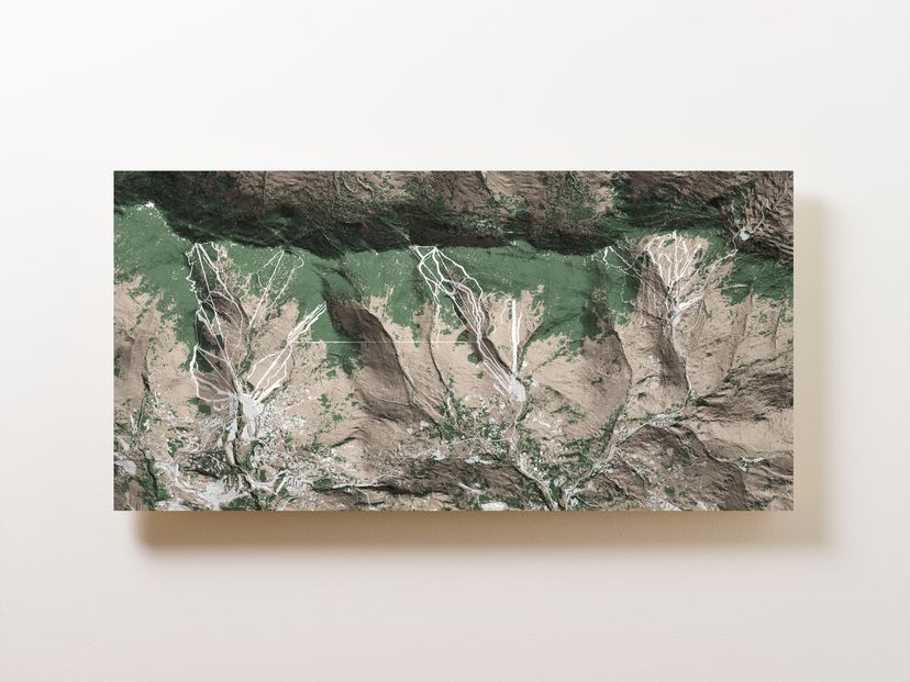 Mad River Valley Resorts Map Art