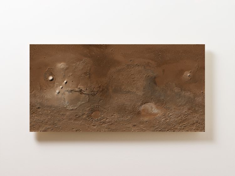 Mars Map Art
