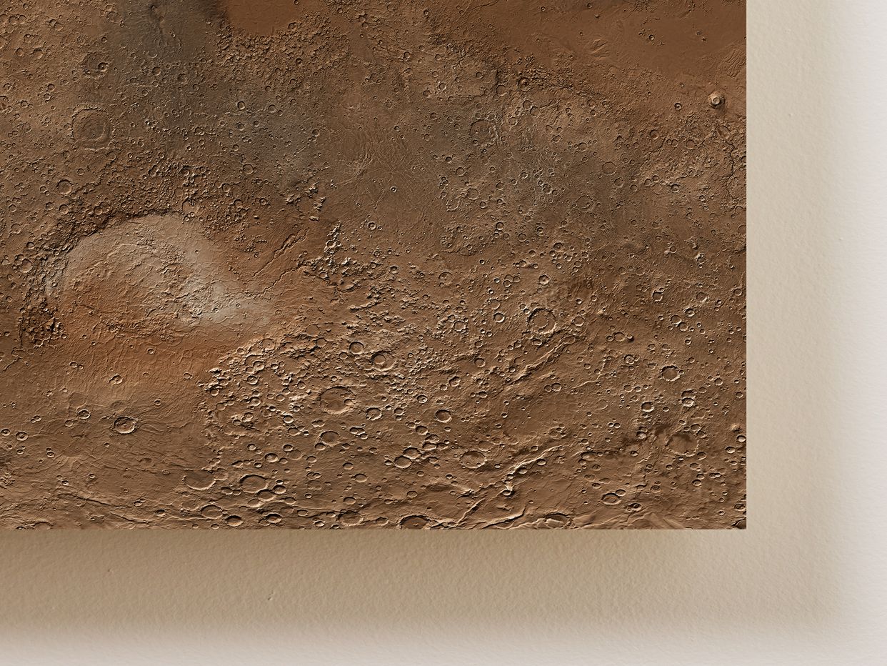 Mars Map Art