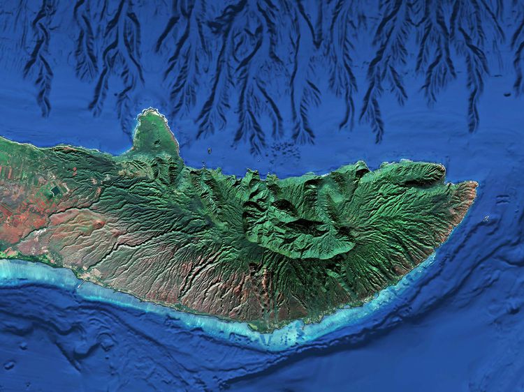 Maui County Map Art