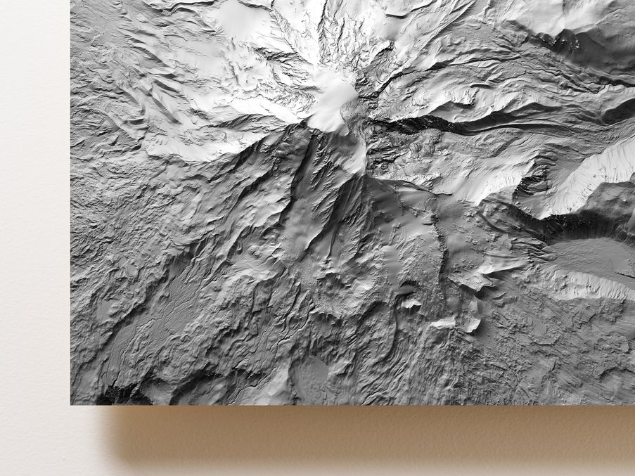 Mount Adams Map Art