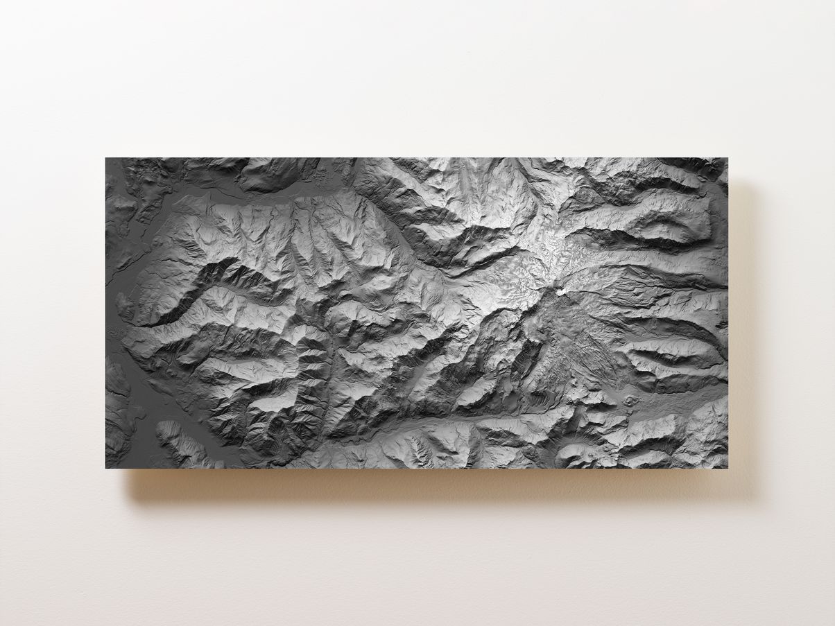 Mount Baker Map Art