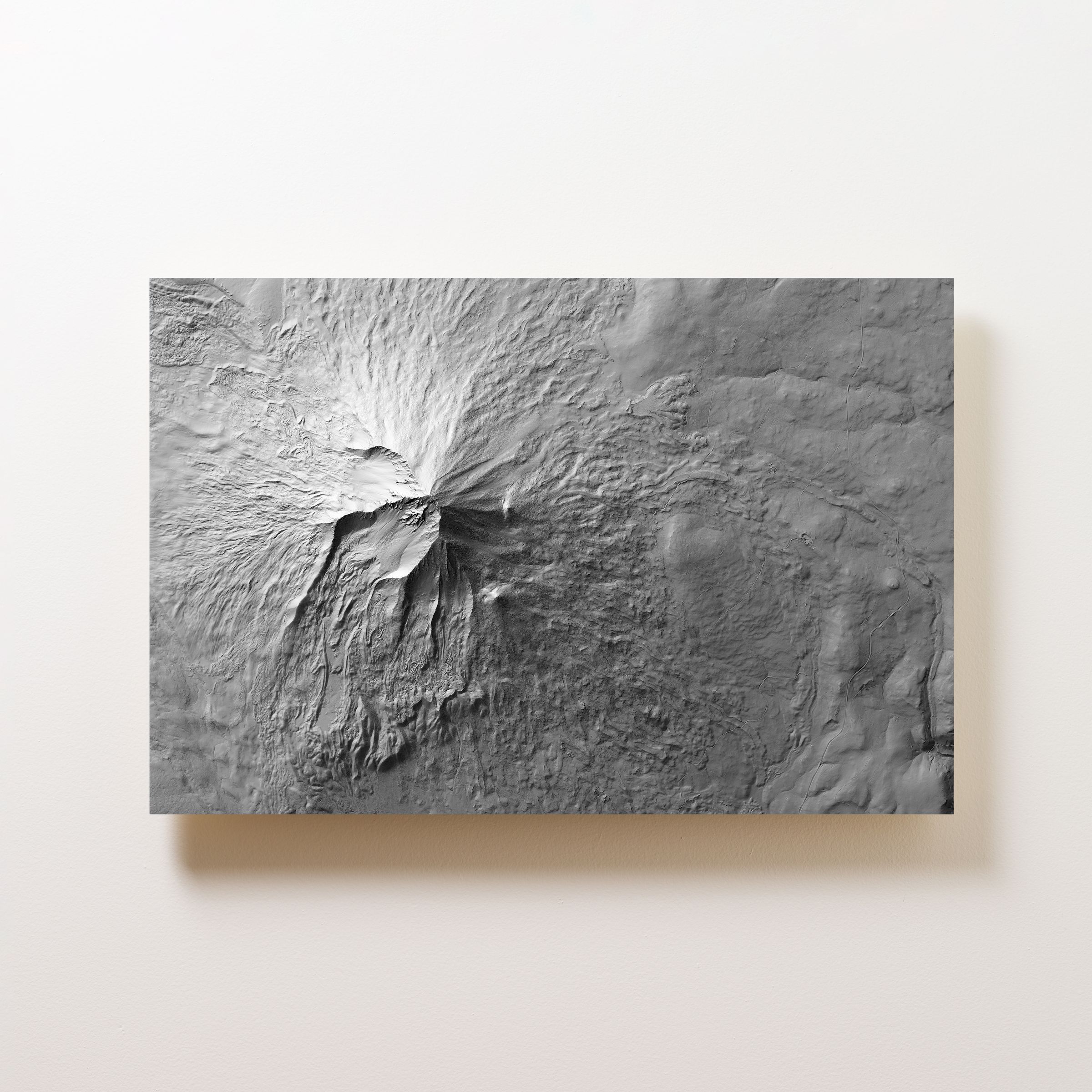 Mount McLoughlin Map Art