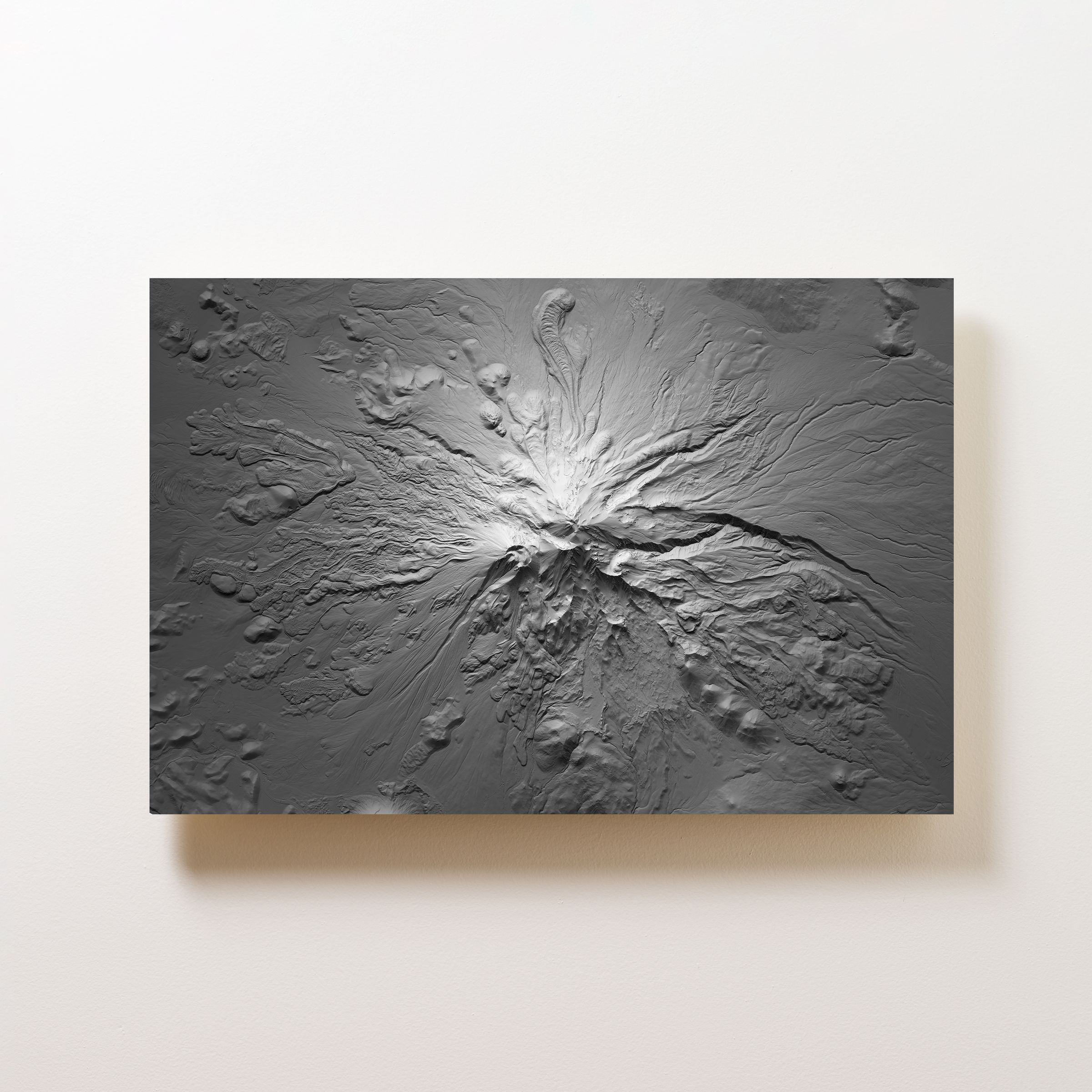 Mount Shasta Map Art