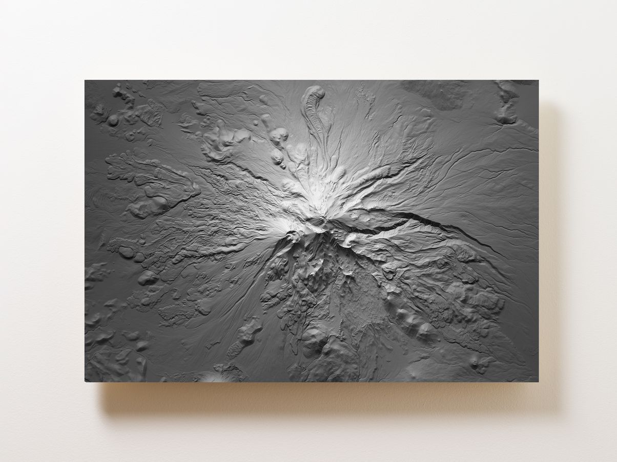 Mount Shasta Map Art