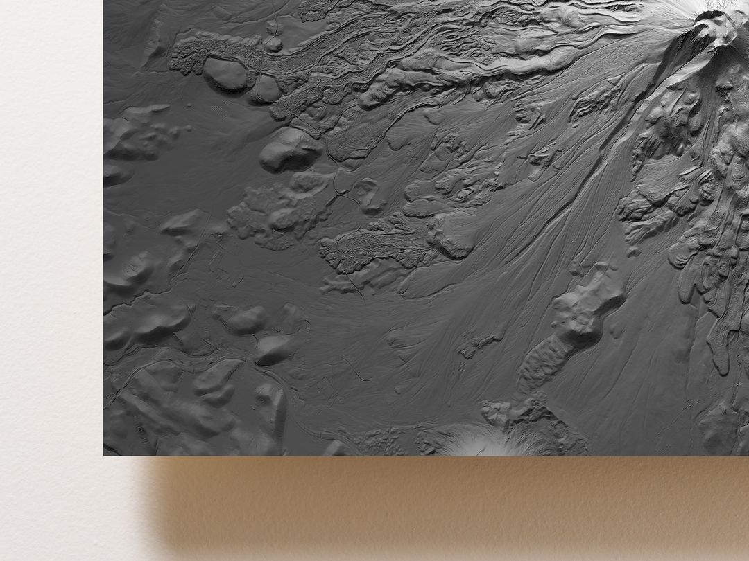 Mount Shasta Map Art