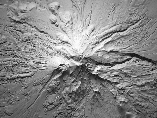 Mount Shasta Map Art