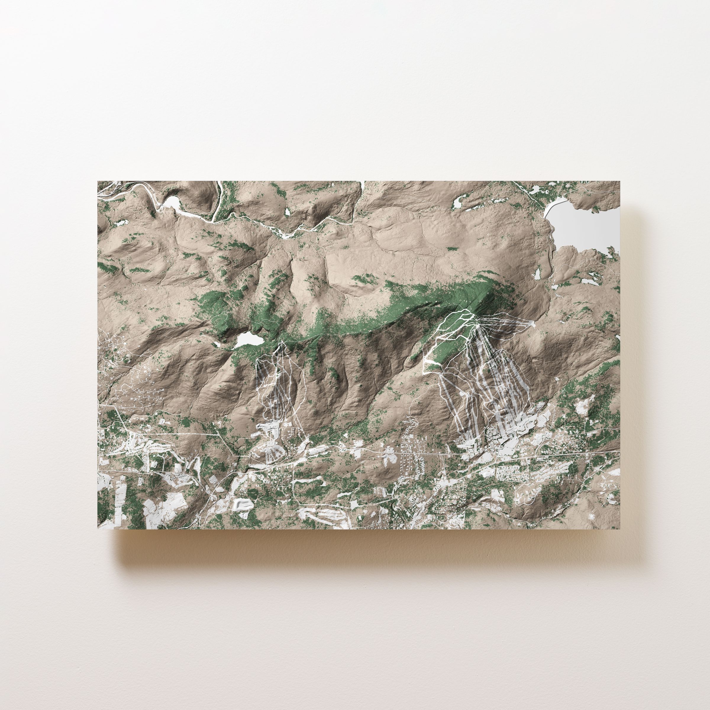 Mount Snow Map Art