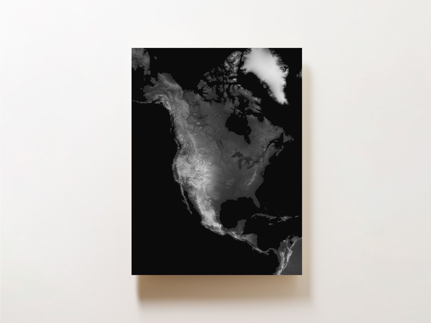 North America Map Art