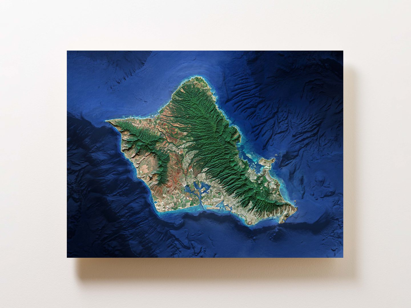 Oahu Map Art