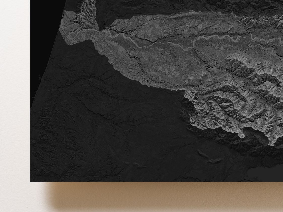 Queets River Rainforest Map Art