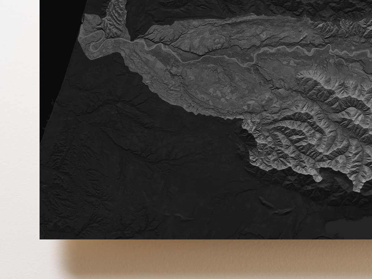 Queets River Rainforest Map Art