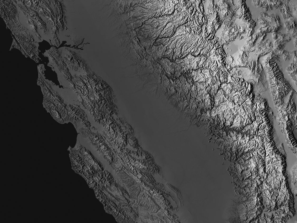 Sierra Nevada Map Art