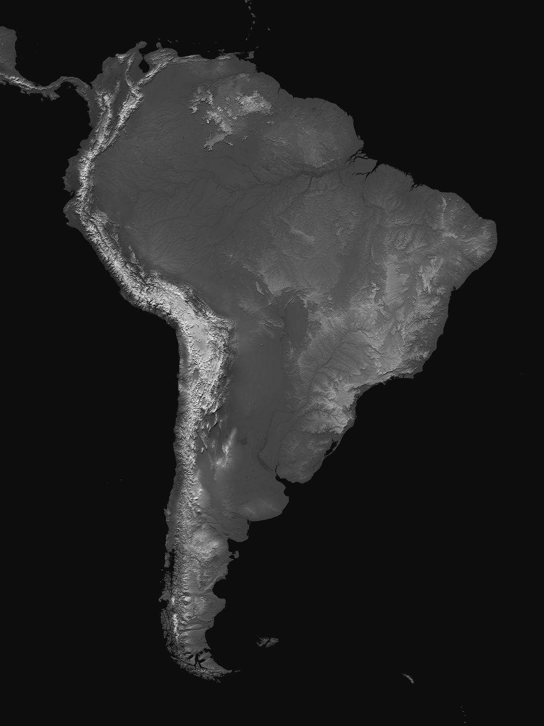 North America Map Art