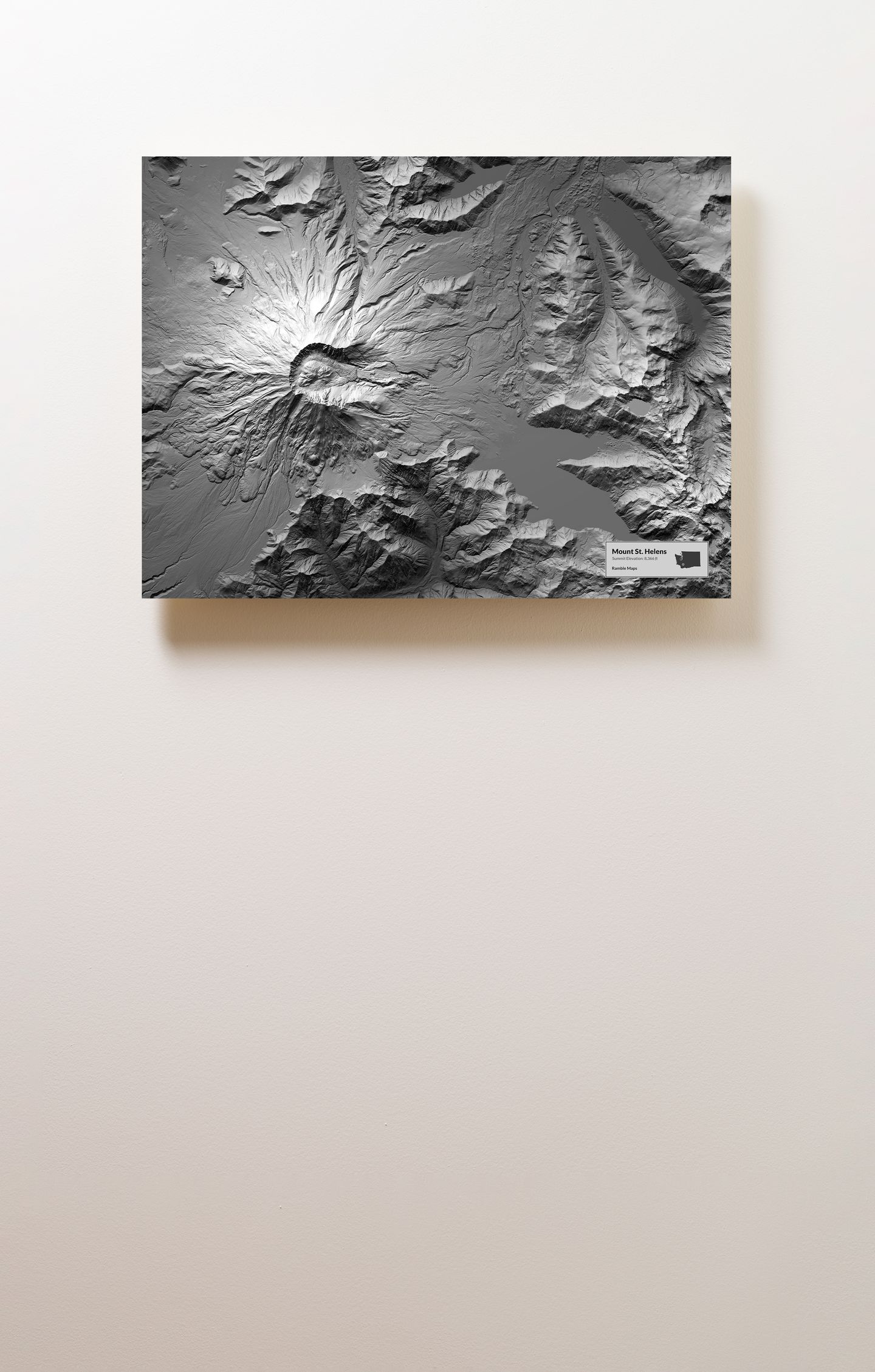 Cascade Volcano Terrain Maps