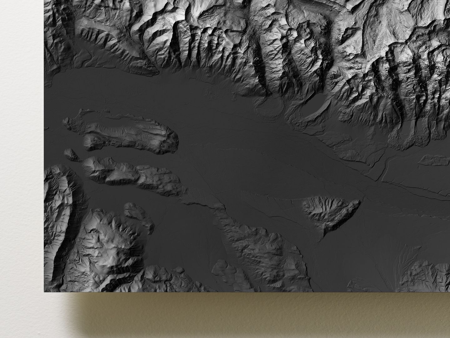 Teton Range Map Art