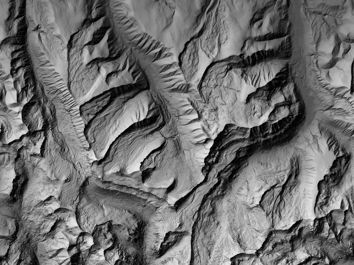 Teton Range Map Art