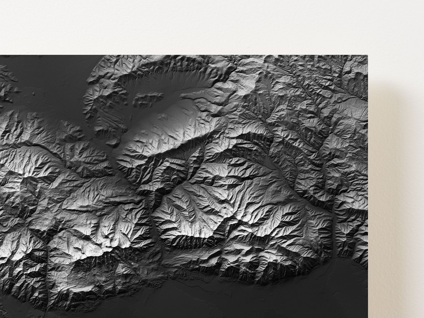 Wasatch Range Map Art