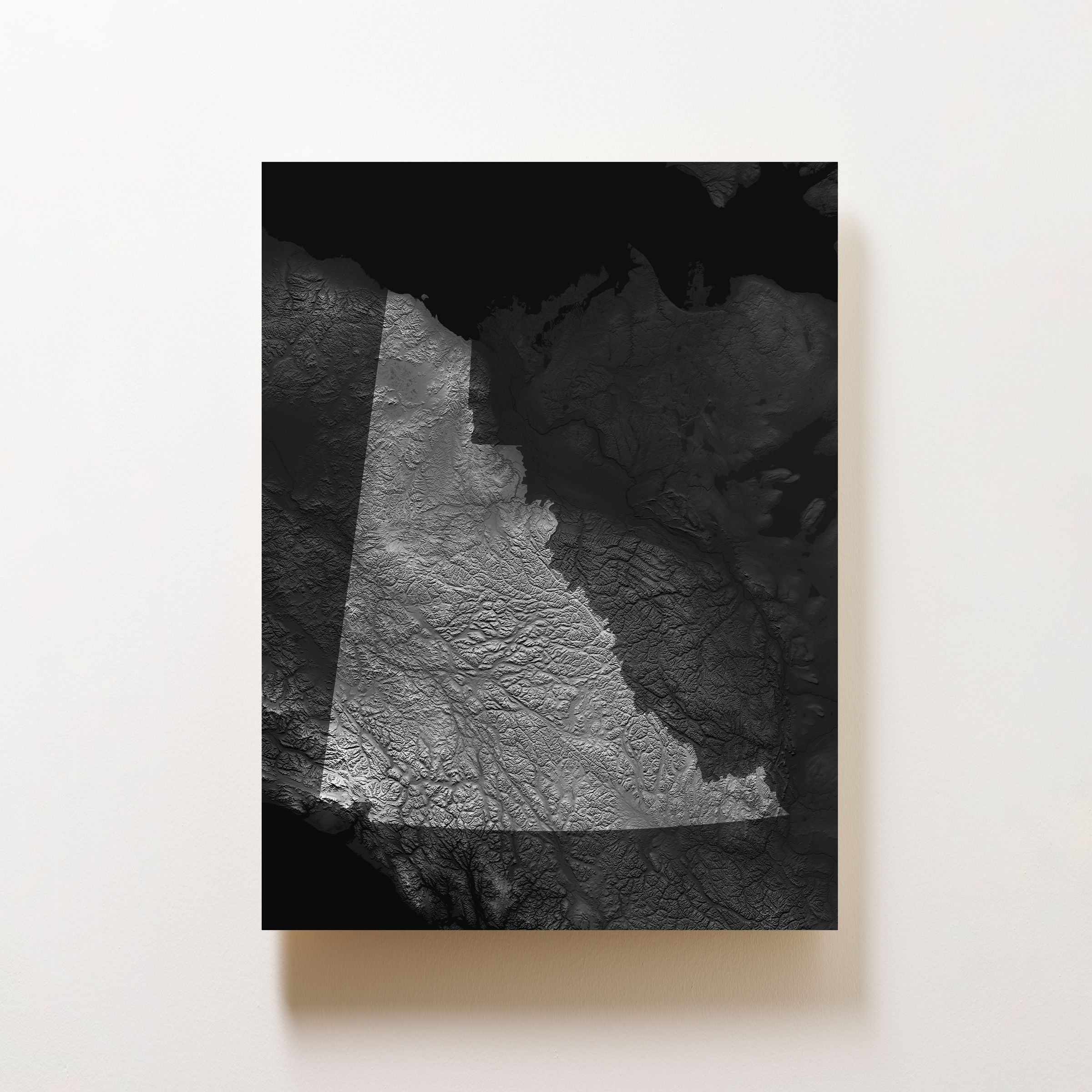 Yukon Territory Map Art