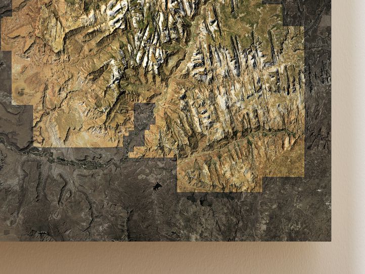 Zion National Park Map Art